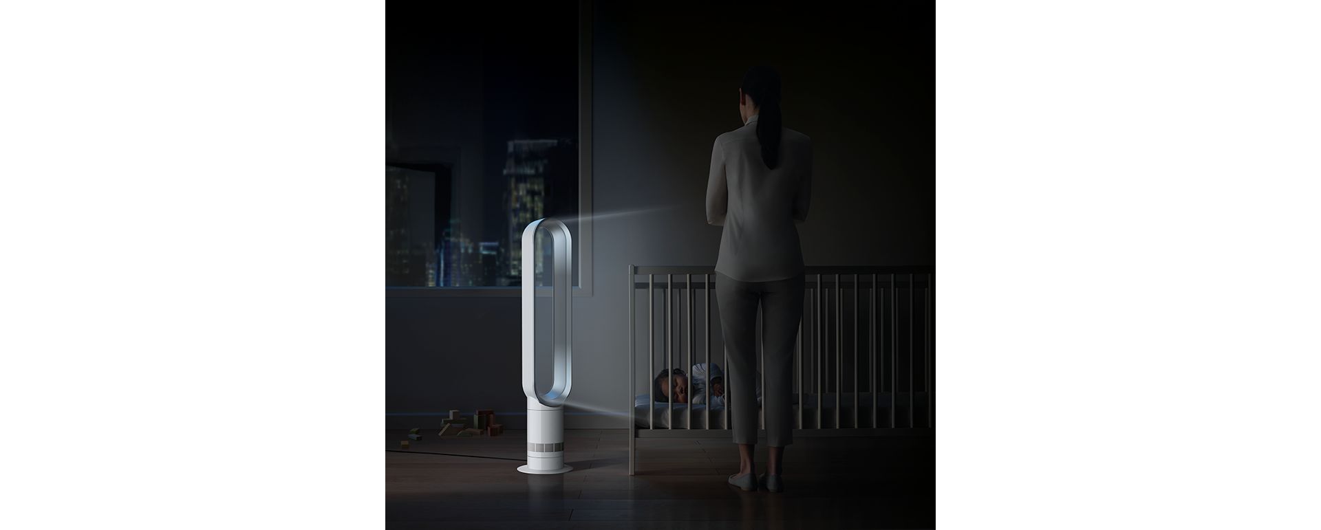 Dyson Cool™ Purifying Tower Fan - White & Silver | Dyson Australia