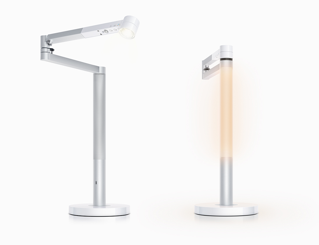Solarcycle Morph desk lamp CD06 (White/Silver) | Dyson Canada